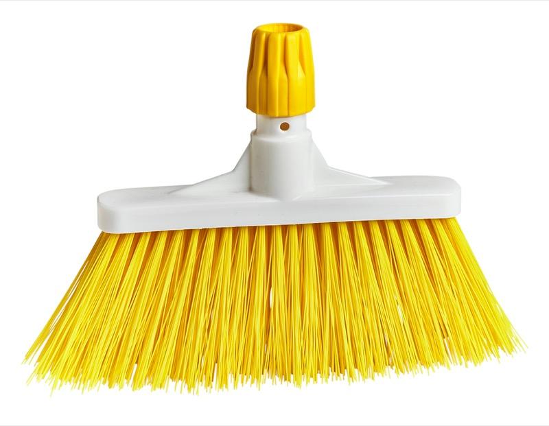 12" Food Processing Upright Broom with Locking Collar | M2
