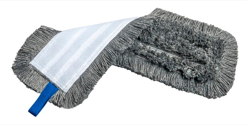 Grey M-Tech Microfiber Flat Mop With Durable Velcro Backing