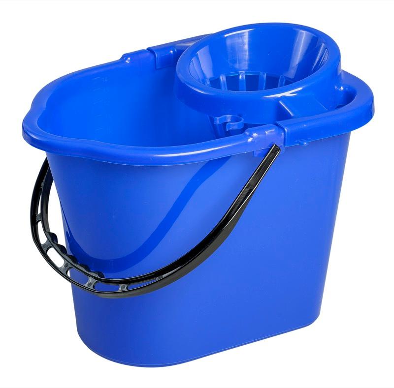 12L Mop Pail with Cone Wringer and Handle | M2 Professional