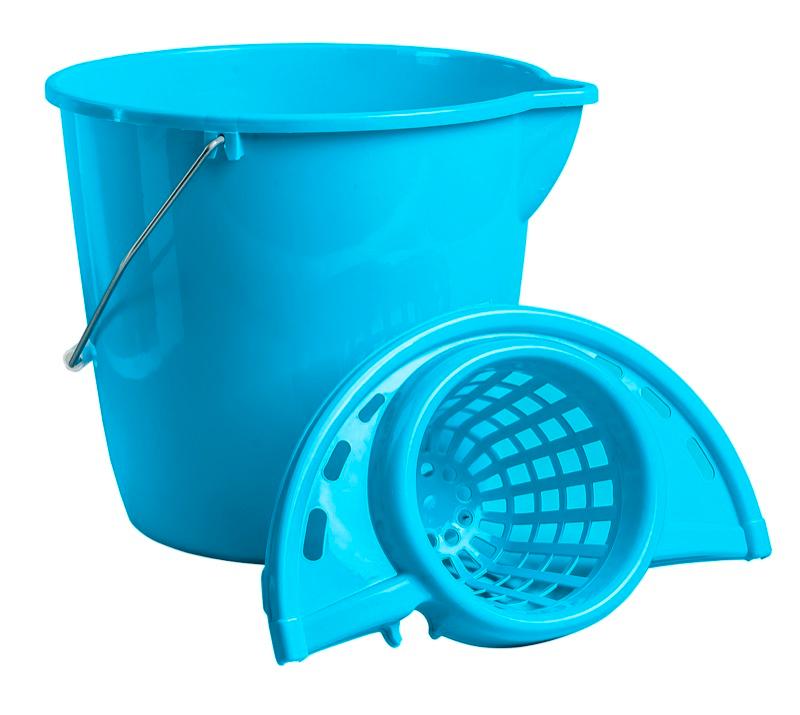 12L Utility Pail With Cone Wringer And Metal Handle |M2
