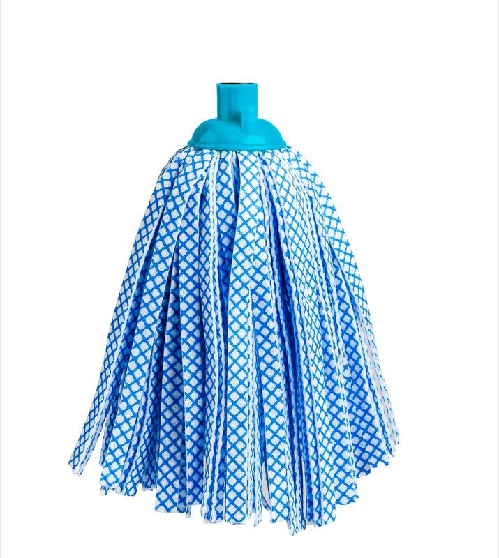 Detachable Yacht Style Strip Mop Refill in White and Blue